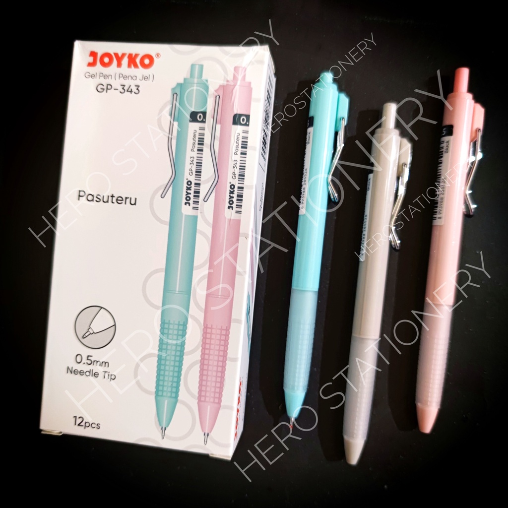 Jual Pen pulpen gel joyko pasuteru 0.5 mm GP-343 . 12 unit | Shopee Indonesia