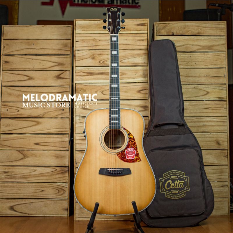 Jual GITAR AKUSTIK ELEKTRIK CETTA DR32SE NTB NATURAL BURST | Shopee ...