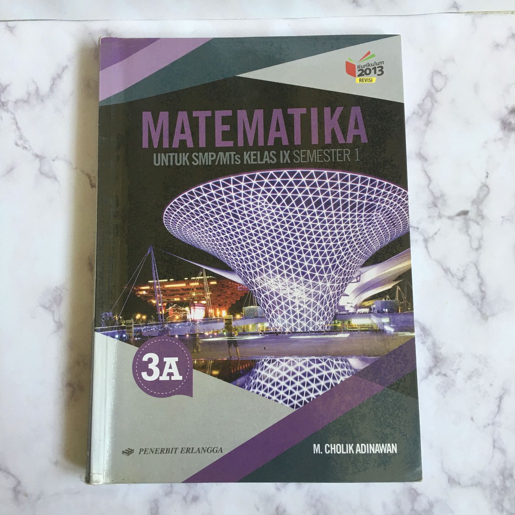 Jual Buku Matematika 3A dan 3B Kelas 9 / IX SMP/MTs K13N Erlangga ...