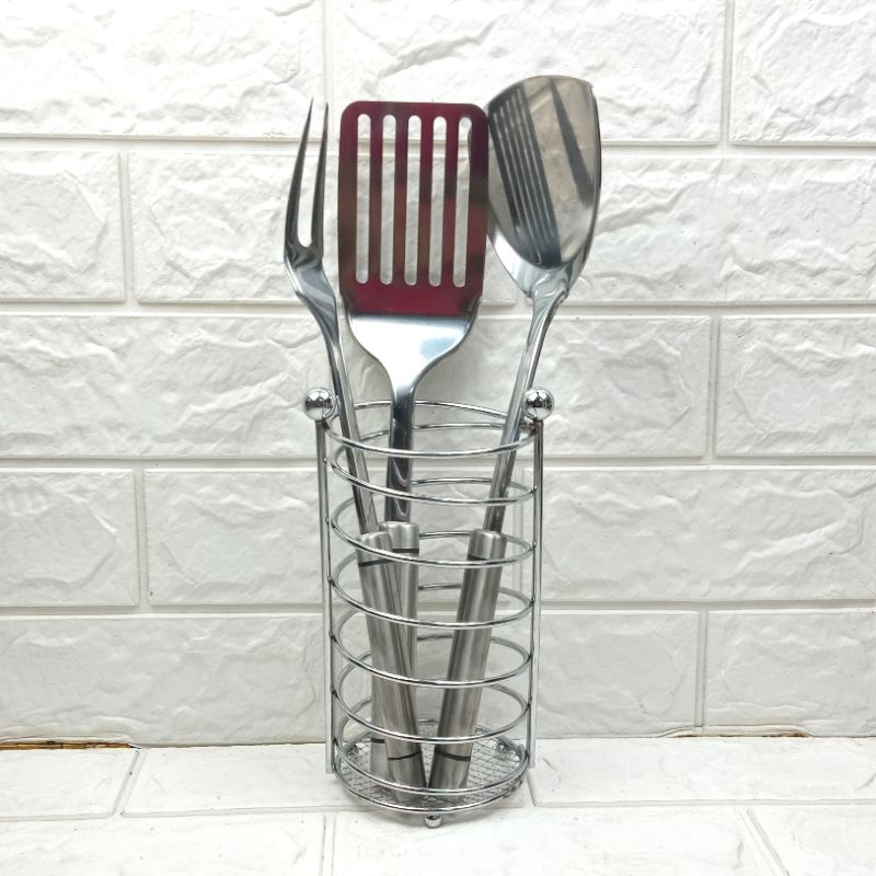 Jual INOX Spatula stainless steel set isi 3 pcs (841) | Shopee Indonesia