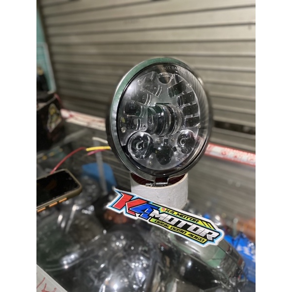Jual Lampu Daymaker 5.75 inch 16 led set batok L2G | Shopee Indonesia