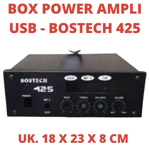 Jual BOX POWER AMPLI BOSTECH 425 USB BOSTEC BOKS KOSONG BOK RAKIT BOXS AMPLIFIER KOSONGAN ...