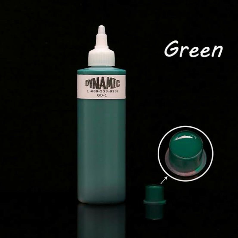 Jual Tinta Tattoo Dynamic non original green 1oz / Tinta Tattoo Dynamic ...