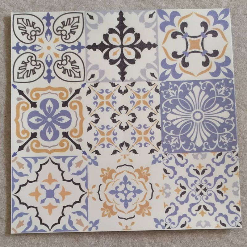 Jual sticker foam premium motif tegel kecil minimalis untuk dinding dan ...