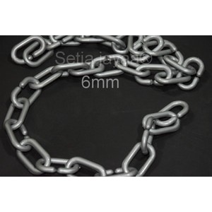 Jual rantai plastik 6mm SILVER / rantai baju / distro / toko / fashion ...