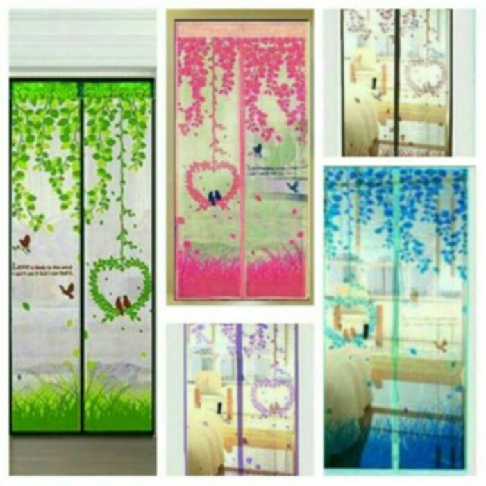 Jual Tirai Magnet Pintu MAGIC MESH - Ungu | Shopee Indonesia