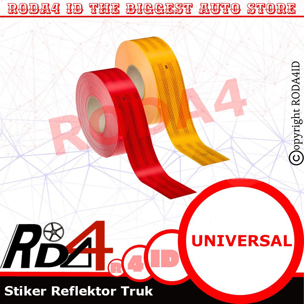 Jual Stiker Reflektif TEBAL Scotlight Stiker Mobil Truk Kir Mobil 50M ...