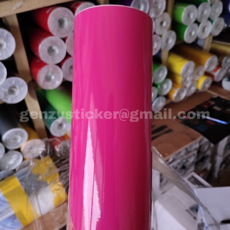 Jual Stiker skotlet pink glossy sticker scotlite merah muda kilat ...