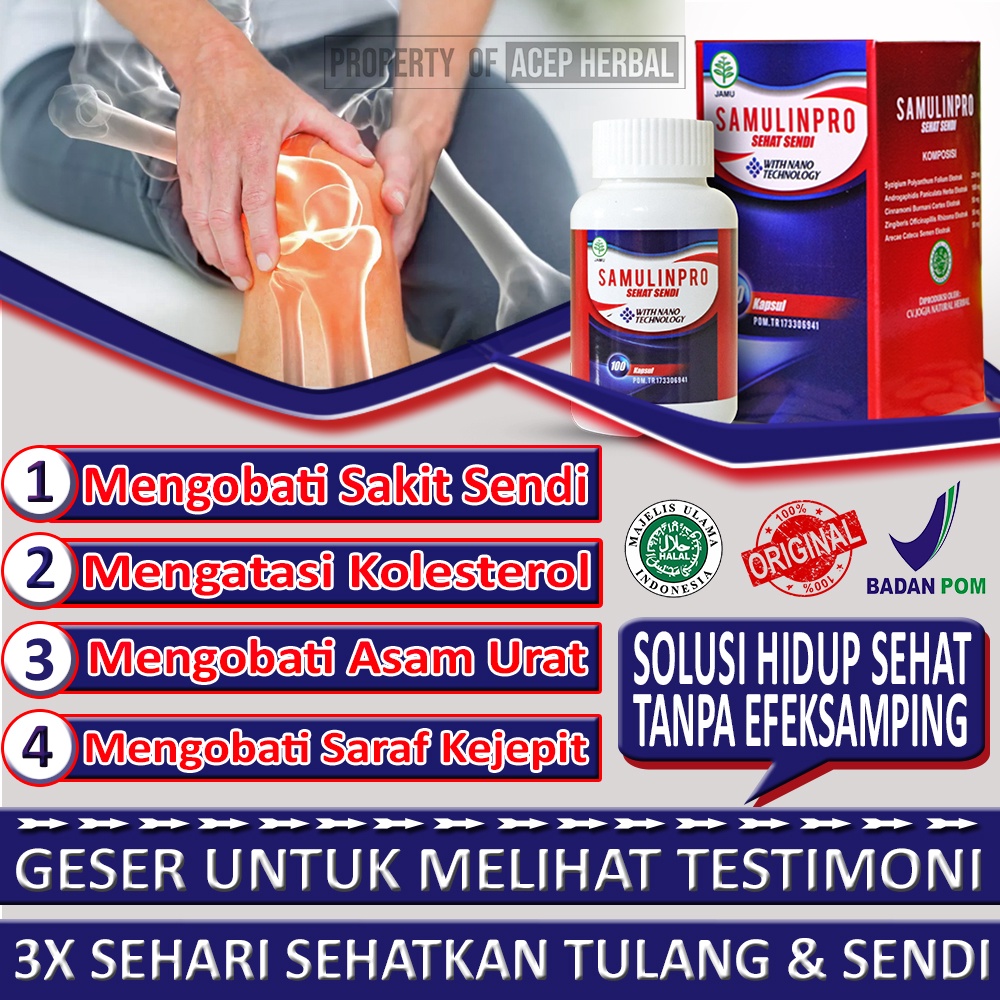 Jual Obat Nyeri Sendi Kolestrol dan Asam Urat Syaraf Saraf Kejepit ...
