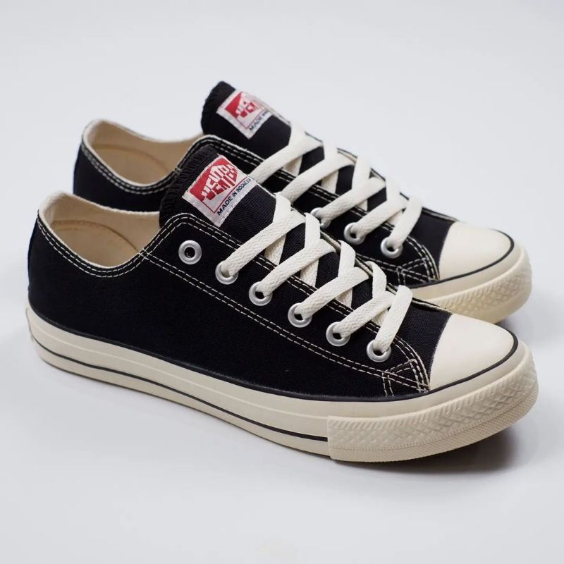 Jual Sepatu Ventela Ethnic Low Black Natural Original | Shopee Indonesia