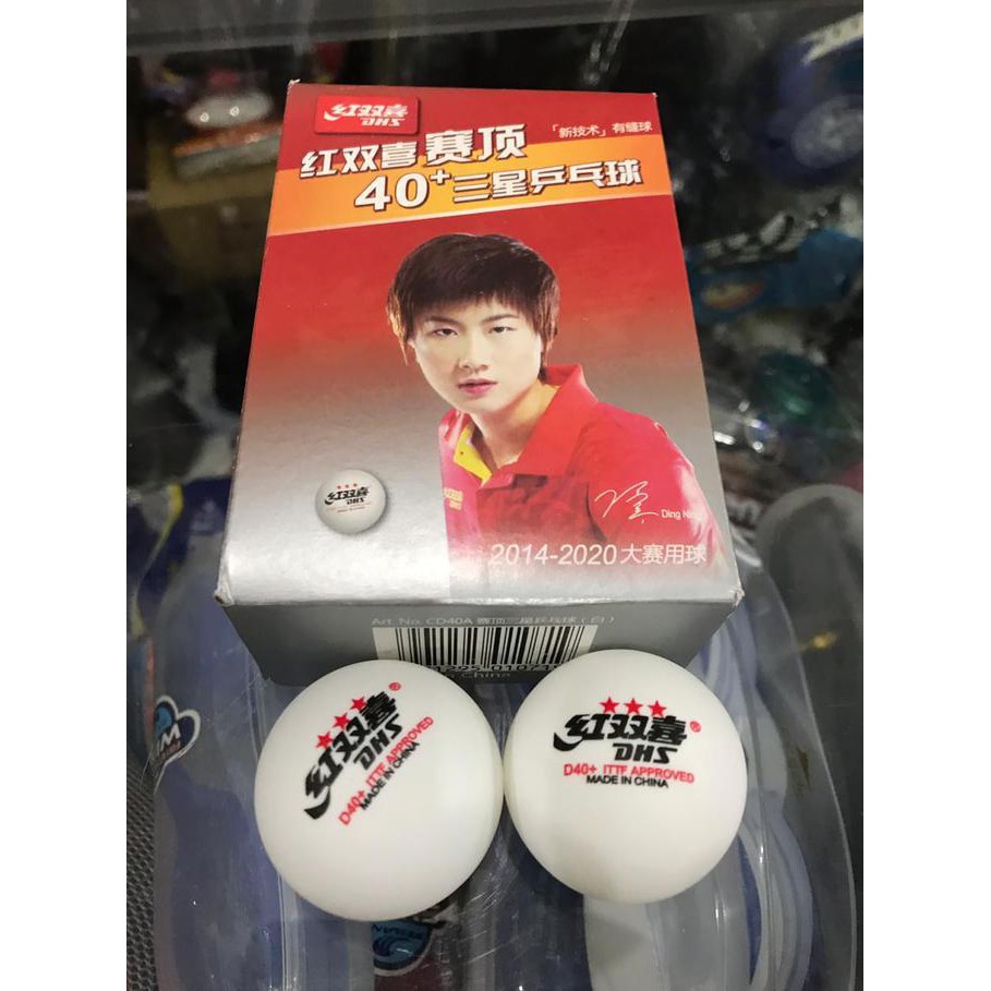 Jual BOLA PING PONG TENIS MEJA DHS 3 BINTANG WARNA PUTIH 40 MM / bola tenis meja BOLA PINGPONG ...