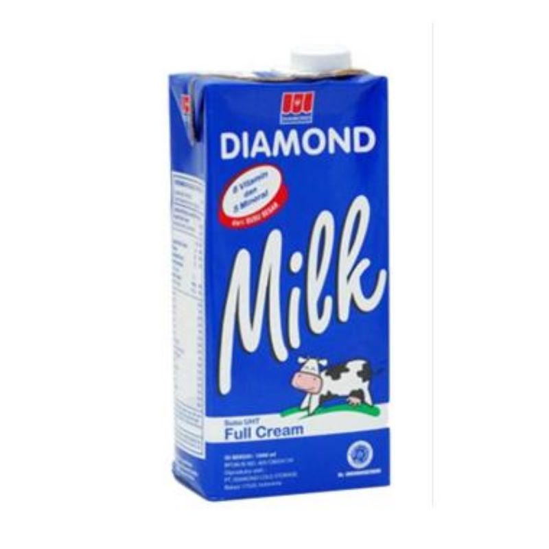 Jual DIAMOND MILK UHT FULL CREAM 1 LITER - SUSU | Shopee Indonesia