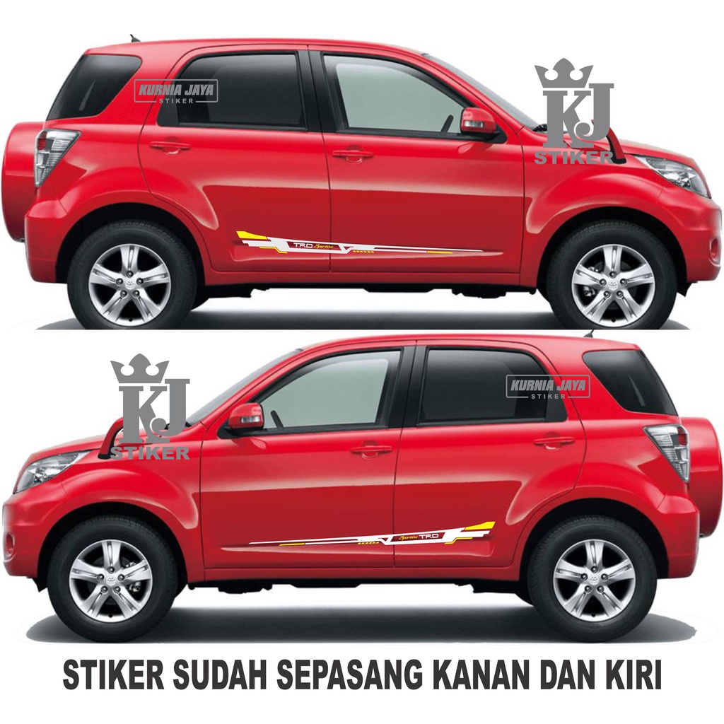 Jual STIKER MOBIL STRIPING TRD SPORTIVO TOYOTA RUSH TERIOS AVANZA CALYA ...