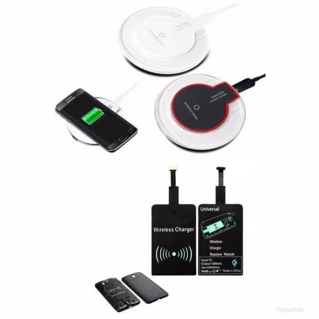 Jual Qi Standar Wireless Charging Ngecas Smartphone Tanpa Kabel Include ...