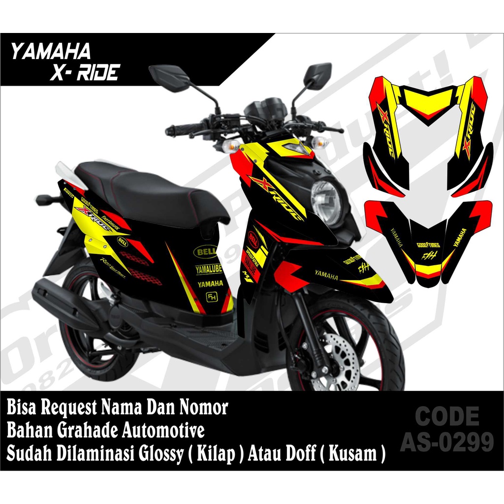 Jual 0299 DECLAS STIKER FULLBODY CUSTOM MOTOR X-RIDE / variasi sticker ...