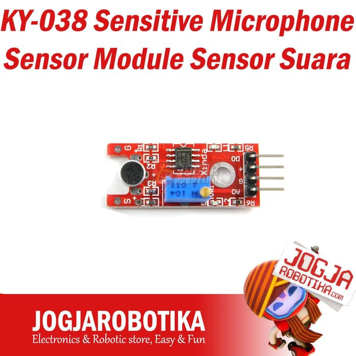 Jual KY-038 SENSITIVE MICROPHONE SENSOR ZZ H-73 MODULE SENSOR SUARA ...