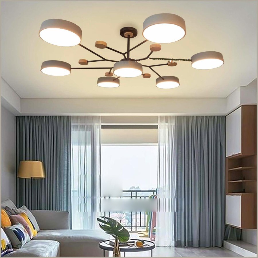 Jual Lampu hias tempel plafon MODERN LED 3 warna sinar cahaya putih ...