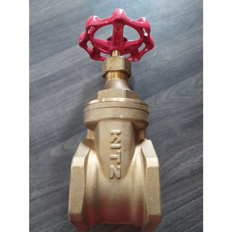 Jual GATE VALVE KITZ 1" CLASS 150 FNPT KUNINGAN / BRASS, 100% ASLI | Shopee Indonesia