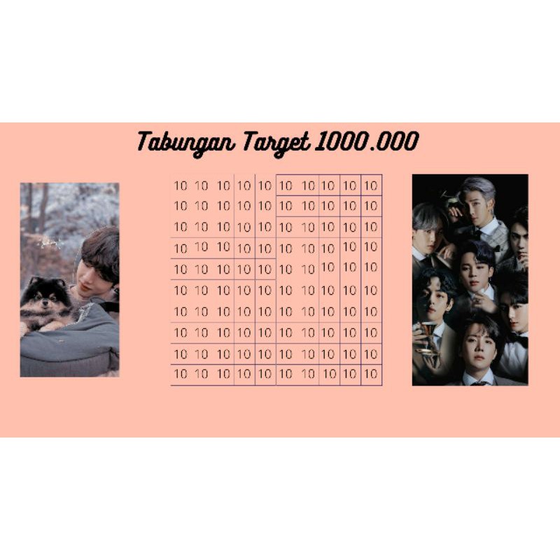 Jual Stiker Celengan Target custom | Shopee Indonesia