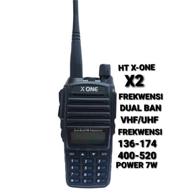 Jual Ht xone uv x2 dual band vhf/uhf power 7w | Shopee Indonesia