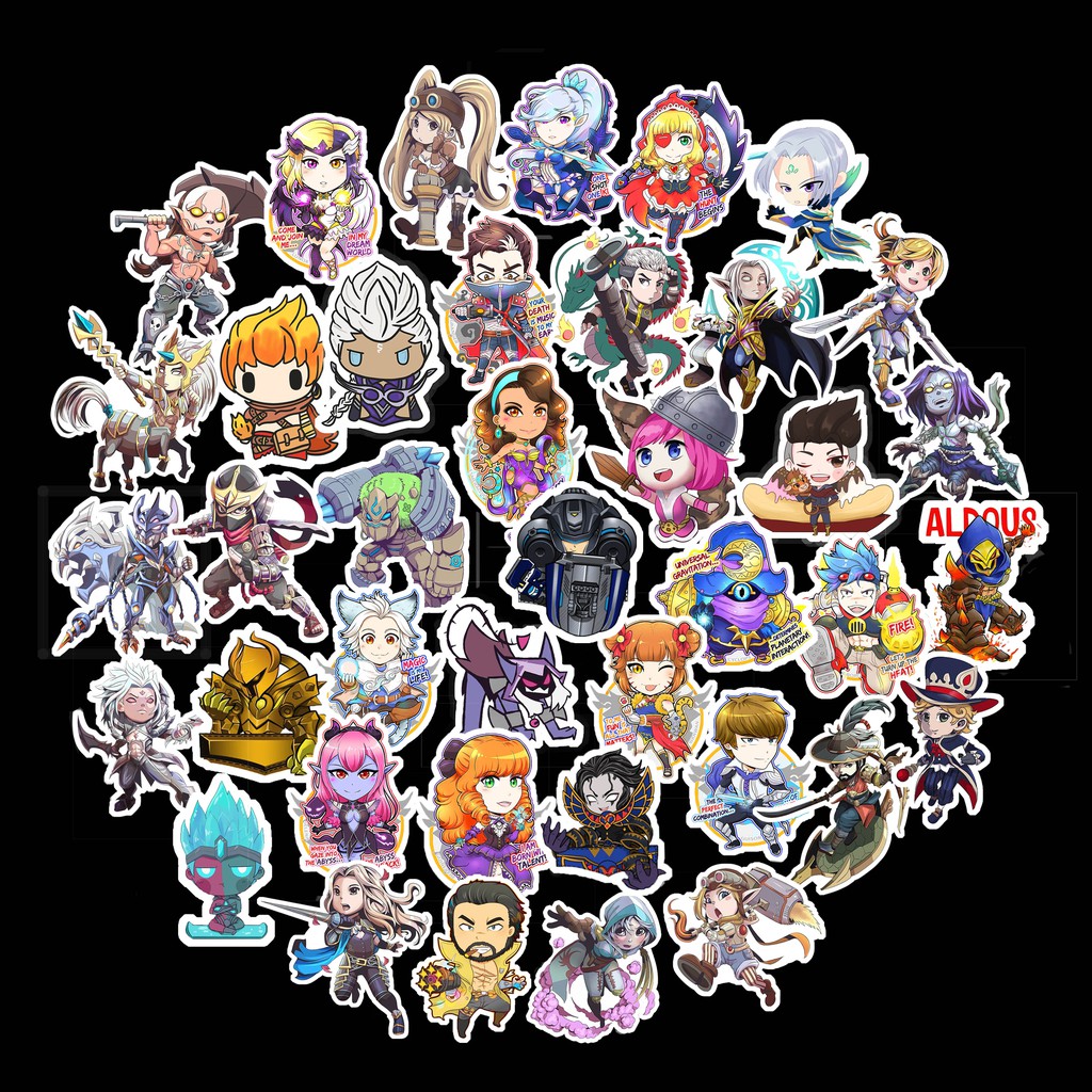 Jual 40Pcs STICKER MOBILE LEGENDS BANG BANG MLBB Updated Waterproof ...