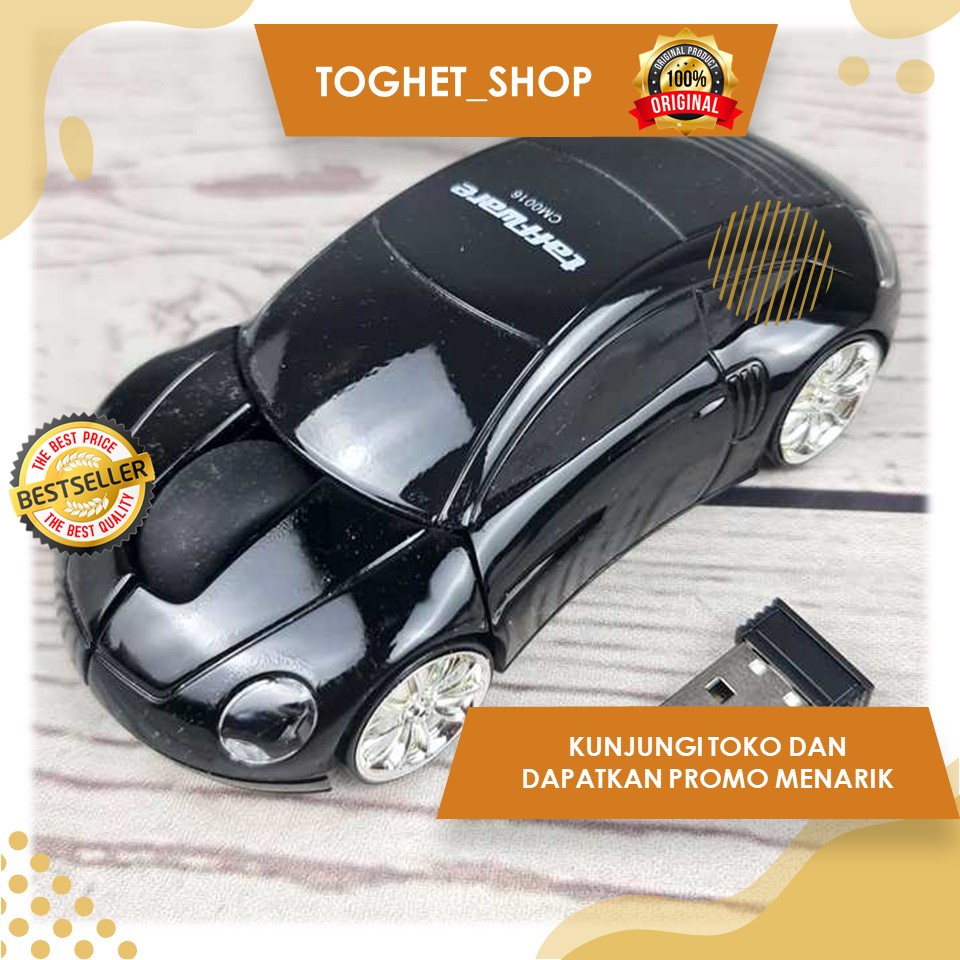 Jual Mouse Tanpa Kabel Mouse Wireless Optical Mouse Model Unik Mobil ...