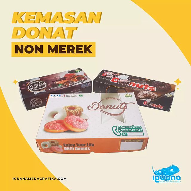 Jual DOS DONAT KEMASAN DONAT SIAP PAKAI ISI 6/12 DUS DONAT 1pack isi ...
