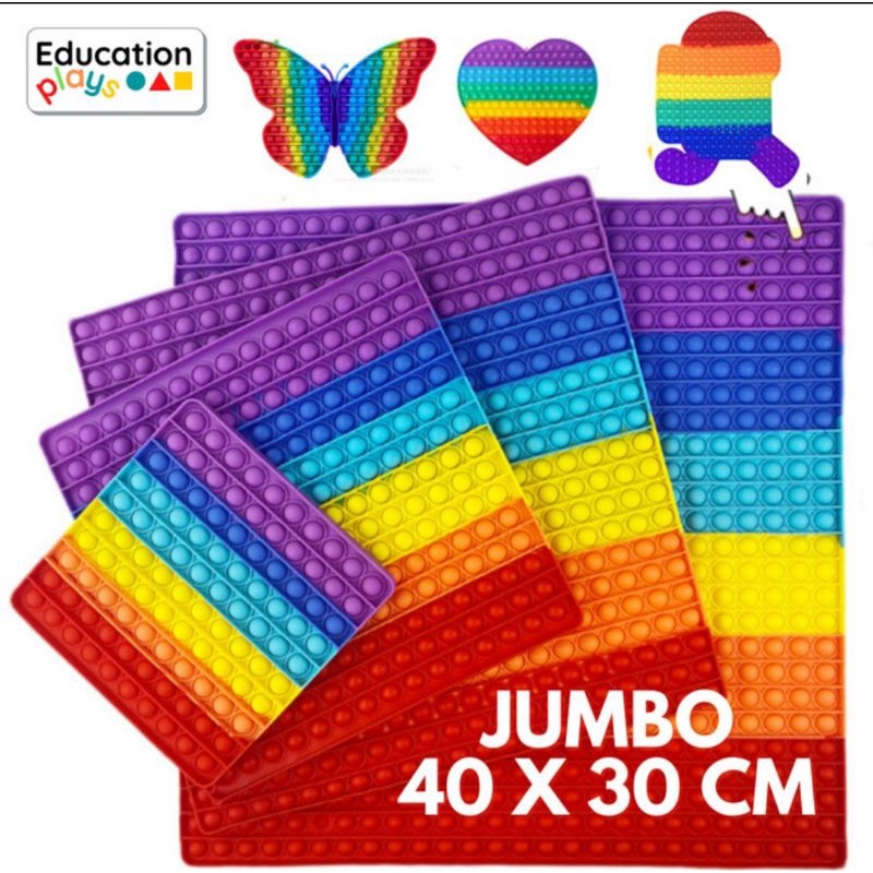 Jual Mainan Pop It Fidget Jumbo Push Pop Mainan Tiktok Viral SUPER BIG ...