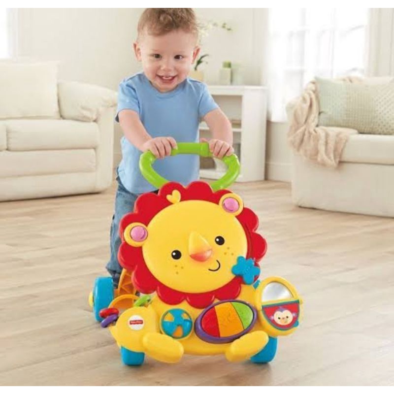 Jual Fisher Price Musical Lion Walker Push Baby Walker Push | Shopee ...