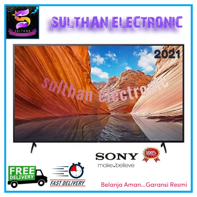 Jual SONY ANDROID SMART TV KD-65X80J 4K UHD HDR TV 65 INCH NEW 2021 ...