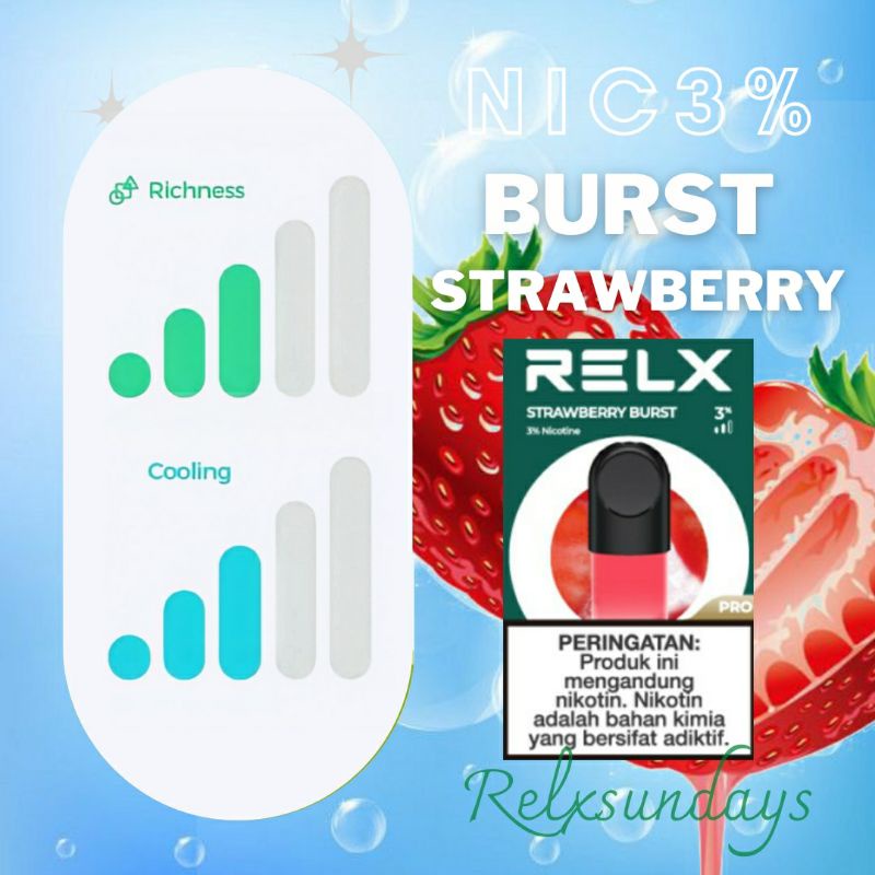 Jual RELX Pods Pro Strawberry Burst (Fruity) | Shopee Indonesia