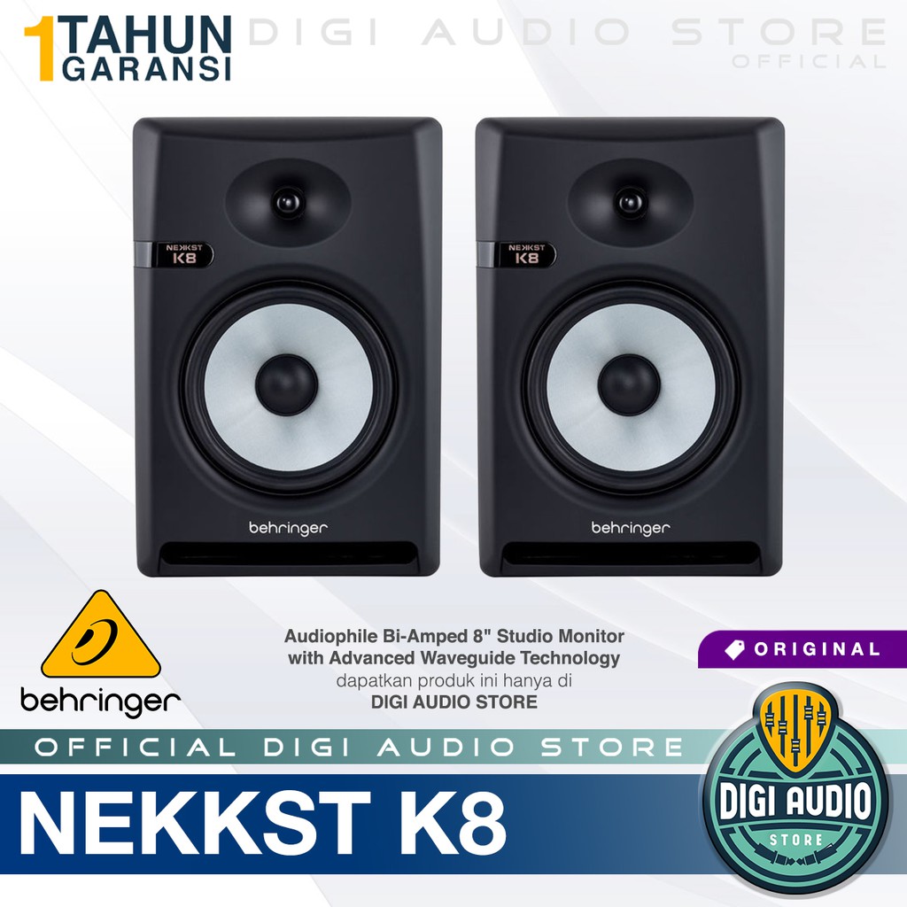 Jual Behringer NEKKST K8 Bi-Amped 8 inch Speaker Studio Monitor | Shopee Indonesia