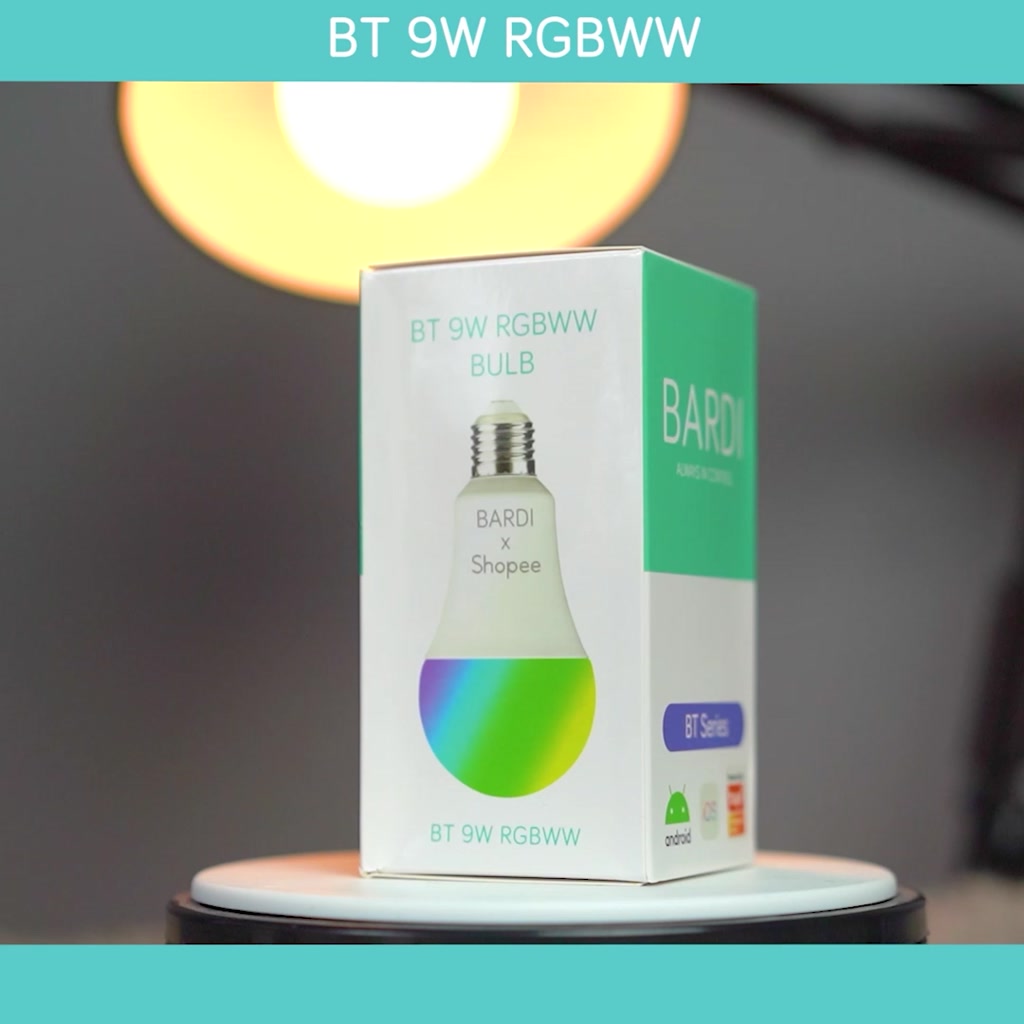 Jual BARDI Smart Lamp BLUETOOTH BT 9W 9 Watt RGB WW Beacon Bulb Lampu ...
