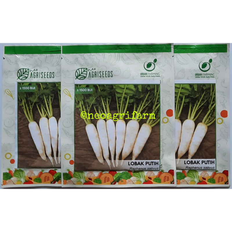 Jual Benih Lobak Putih REPACK NeoAgriSeeds Isi 1500 Butir | Shopee ...