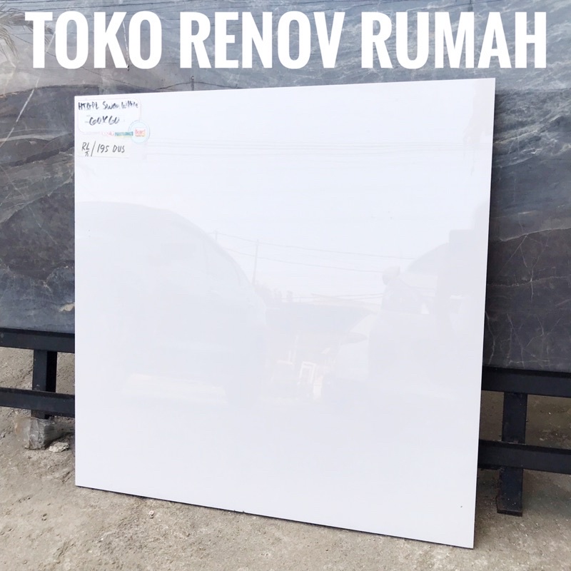 Jual granit 60x60 putih polos (GLOSSY)/ granit putih polos/ granit ...