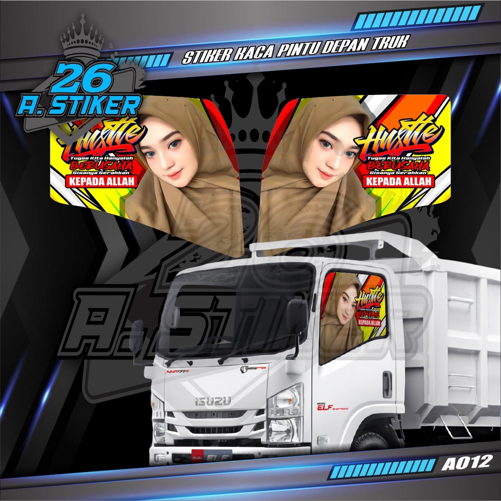 Jual Stiker Decal Kaca Pintu All Truck Canter, Ragasa, Umplung, Giga ...