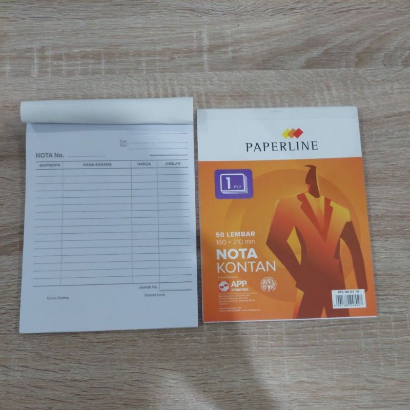 Jual Buku Nota Besar 1Ply B1 Paperline / Nota Kontan B1 PPL | Shopee Indonesia