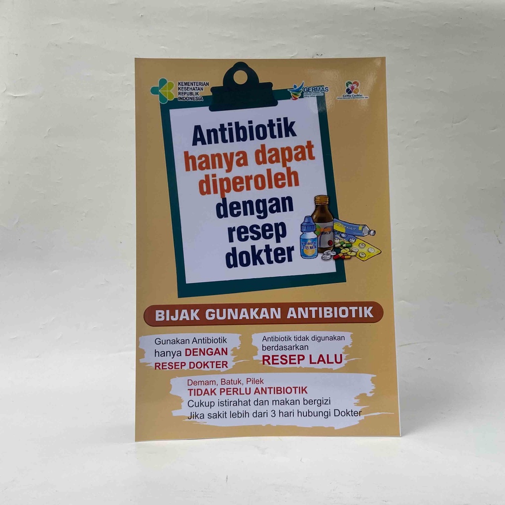 Jual Poster Gunakan AB hanya dengan Resep, Poster Farmasi, Poster ...