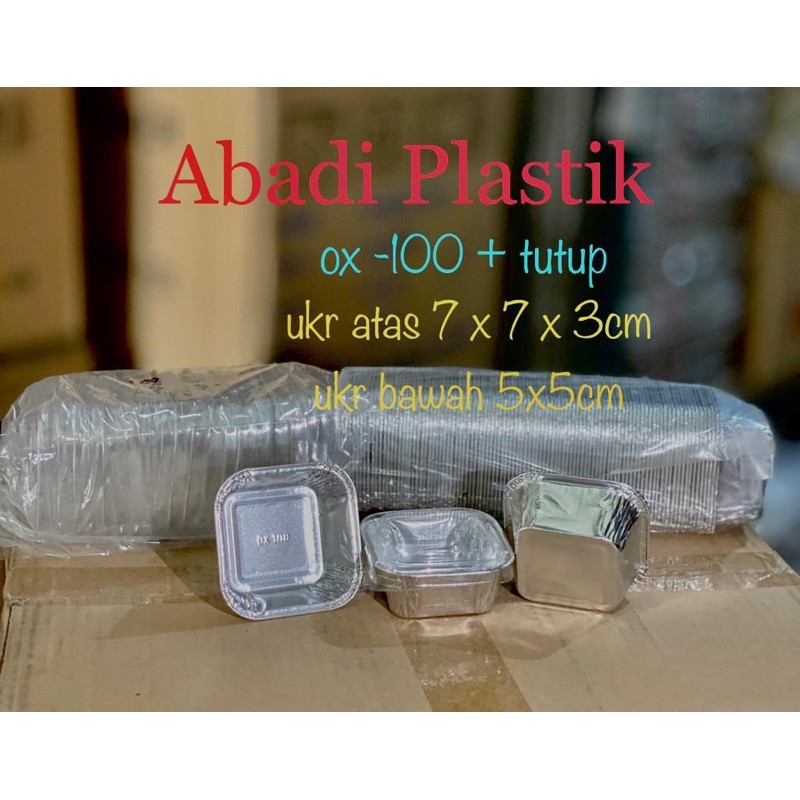 Jual ALUMUNIUM CUP / ALUMUNIUM FOIL CUP OX-100 MIN OLDER 50PCS | Shopee Indonesia