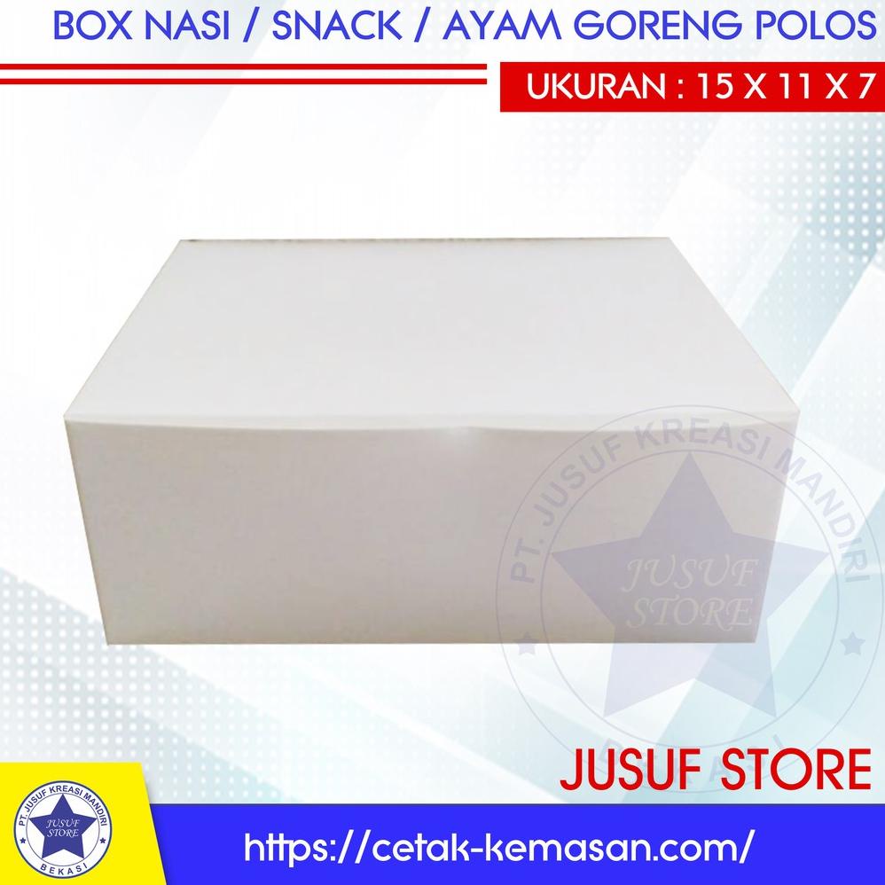 Jual Box Nasi / Snack Box / Box Ayam Goreng Polos @40Pcs | Shopee Indonesia