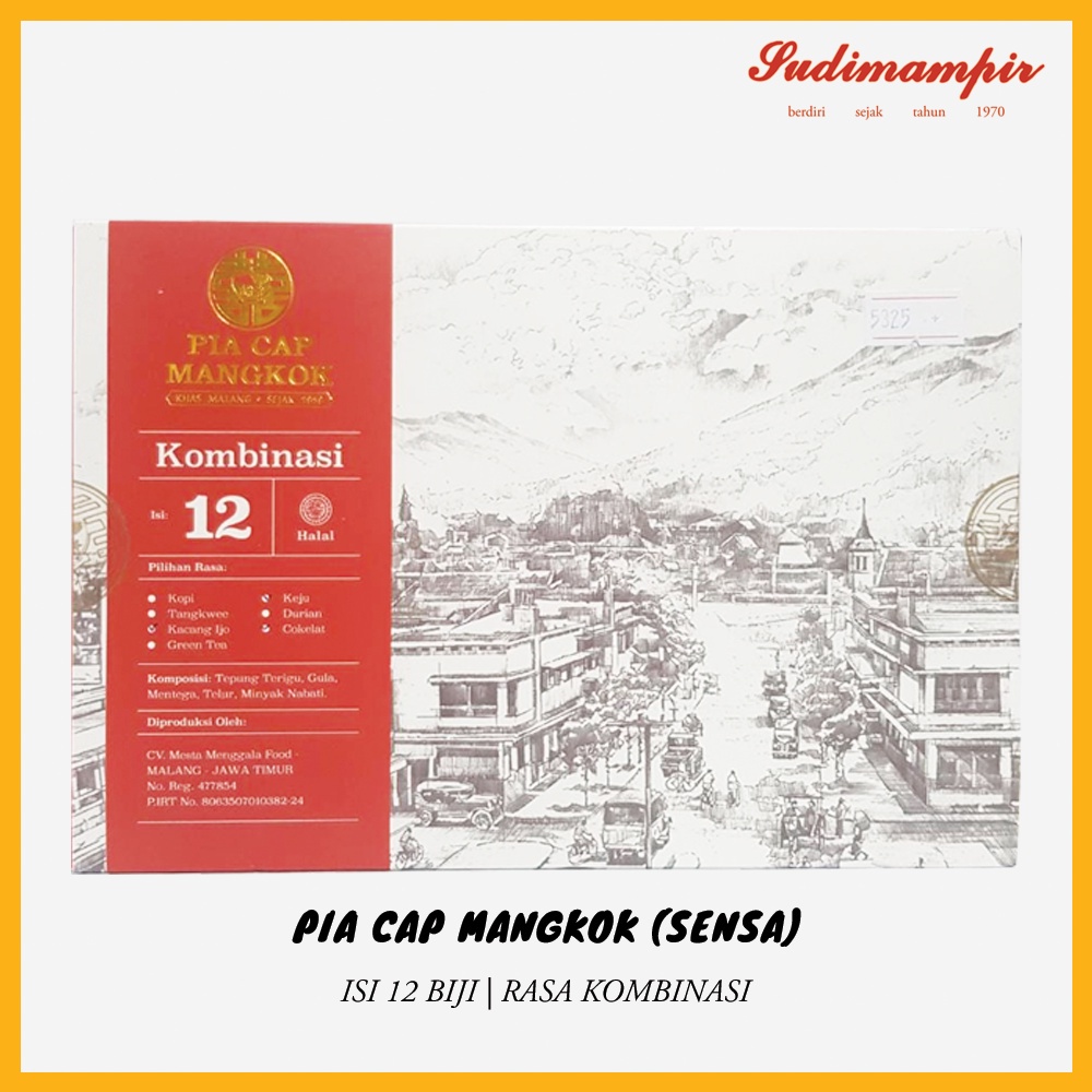 Jual Kue Pia Cap Mangkok/Sensa (12 biji, 500 gram, Rasa Campur) - Oleh ...
