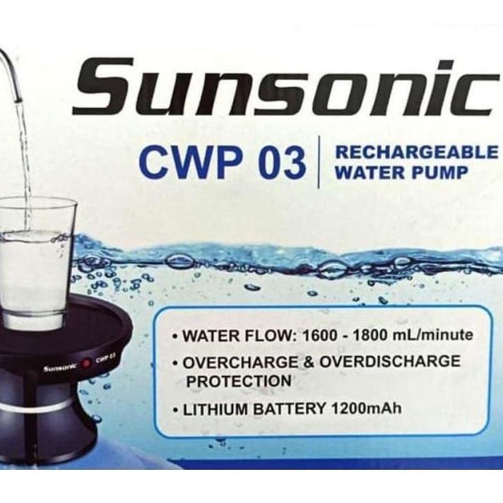 Jual CWP 03 SUNSONIC POMPA GALON ELEKTRIK cwp03 pompa air galon le mineral | Shopee Indonesia