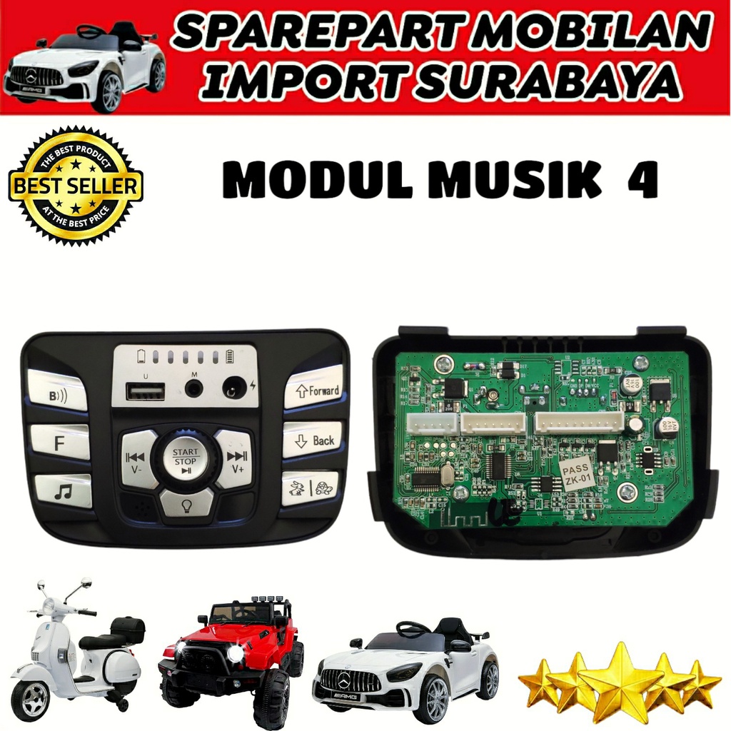 Jual MODUL MUSIK MODUL RECIEVER KOMPONEN MOBIL AKI MAINAN ANAK EXOTIC ...