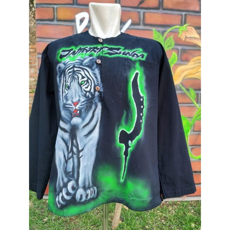 Jual Pangsi baju adat pangsi salontreng lukis keren original distro ...