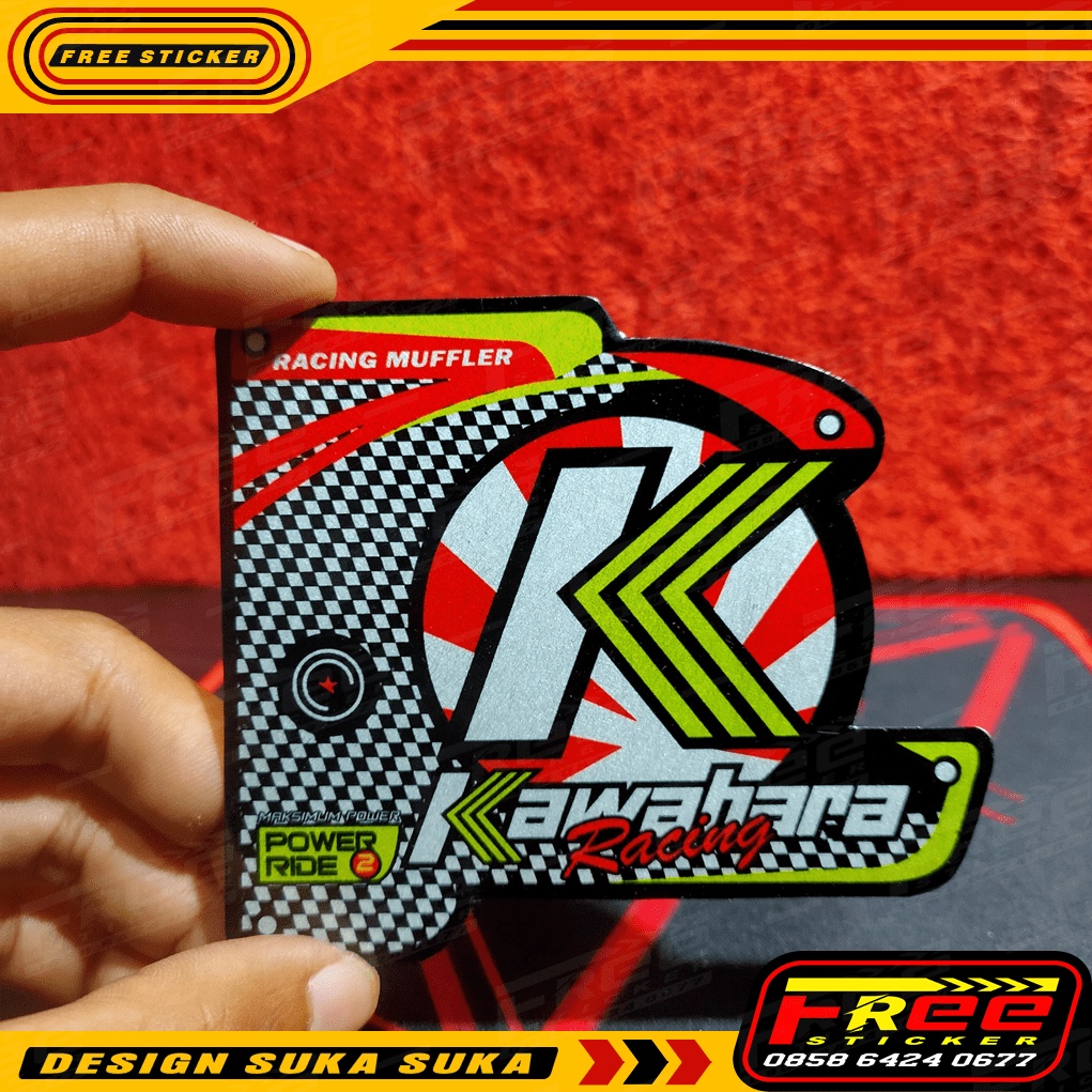 Jual Logo atau Emblem Knalpot KAWAHARA Racing | Shopee Indonesia