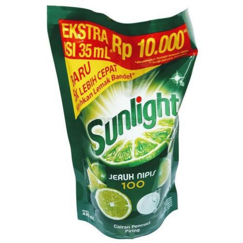Jual Sunlight lime pouch 370g/420ml | Shopee Indonesia