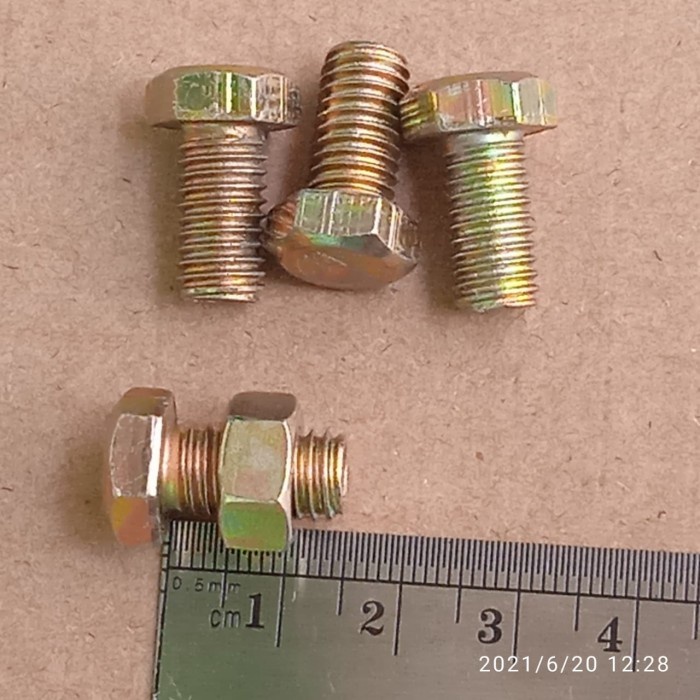 Jual BAUT SIKU RAK M8X15 BAUT SIKU BESI LUBANG KUNCI 12 M8 X 15 1,5CM | Shopee Indonesia