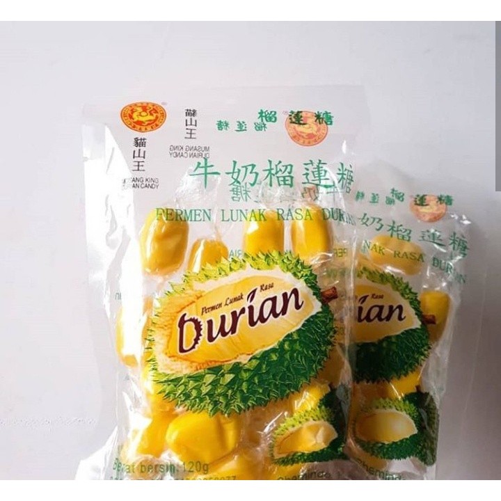 Jual Permen Durian / Permen Lunak Rasa Durian - 120gr / Halal | Shopee ...