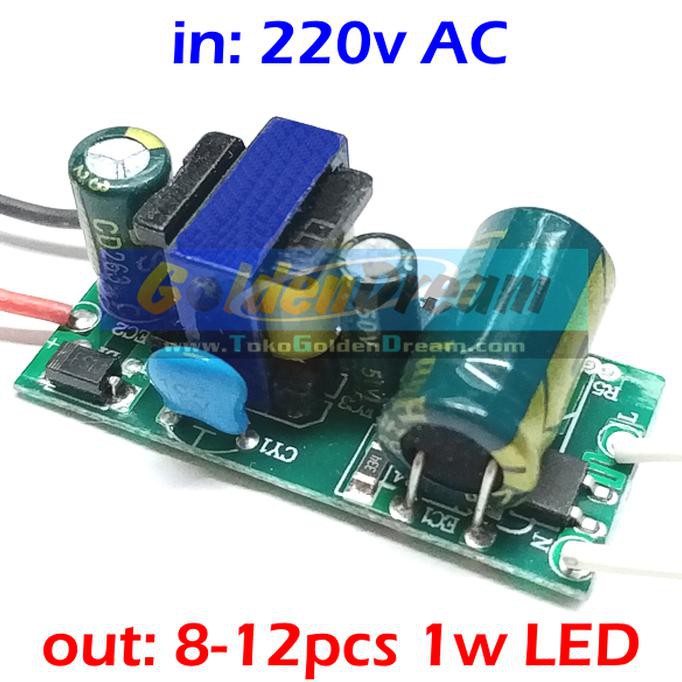 Jual Siap Kirim Power Driver 8- 12X Led 1W In 220V Out 75V 36-62V Power Supply Lampu Ayo Beli ...