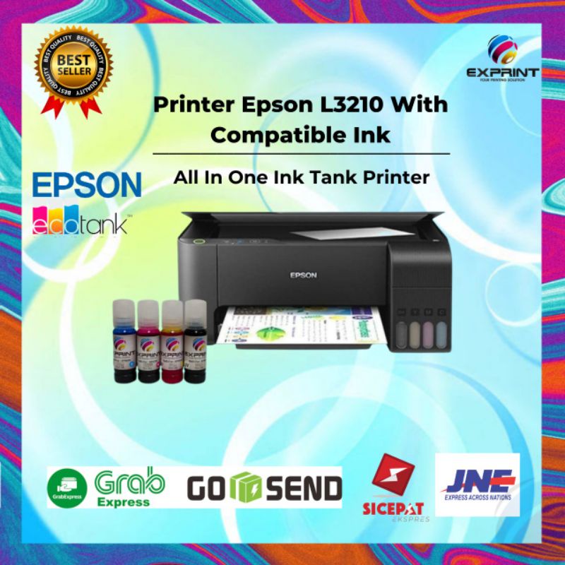 Jual Epson EcoTank L3210 All In One Inktank with Compatible Ink ...